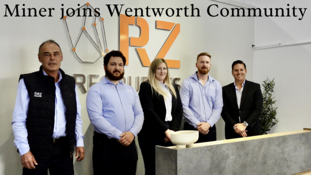 Miner Joins Wentworth Community, August 2024 - RZ Resources